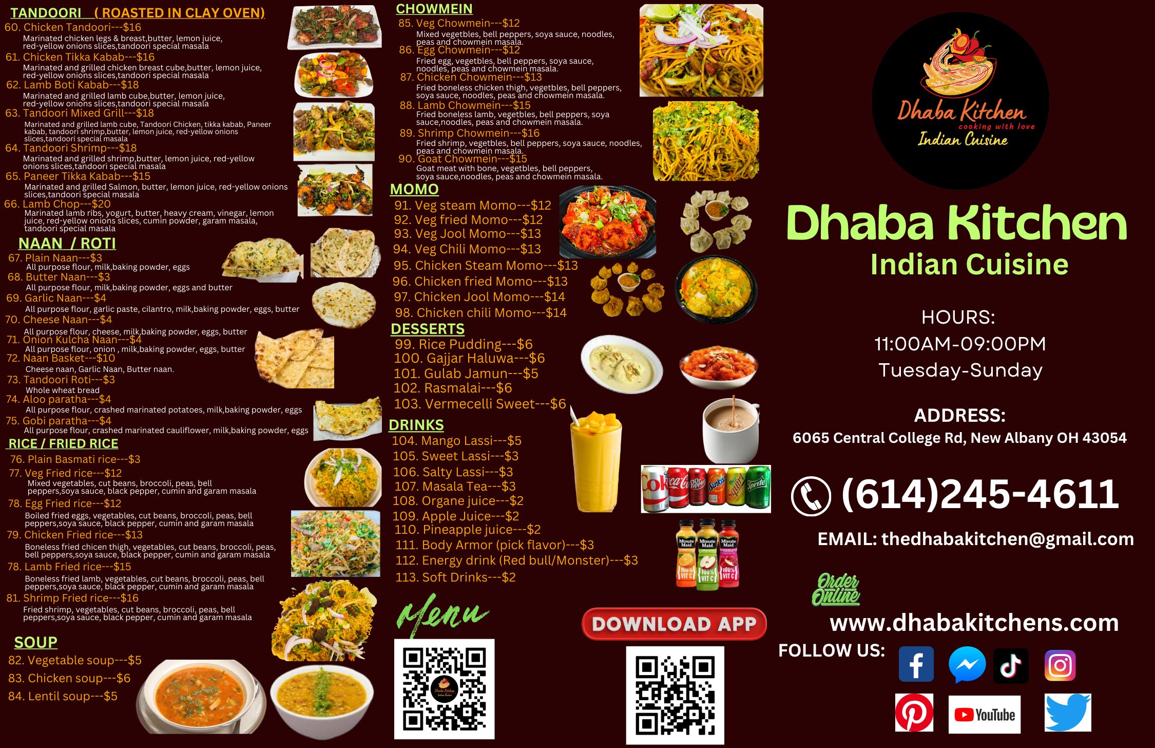 Dhaba Kitchen Offers Vegetarian Curry in New Albany, OH 43054